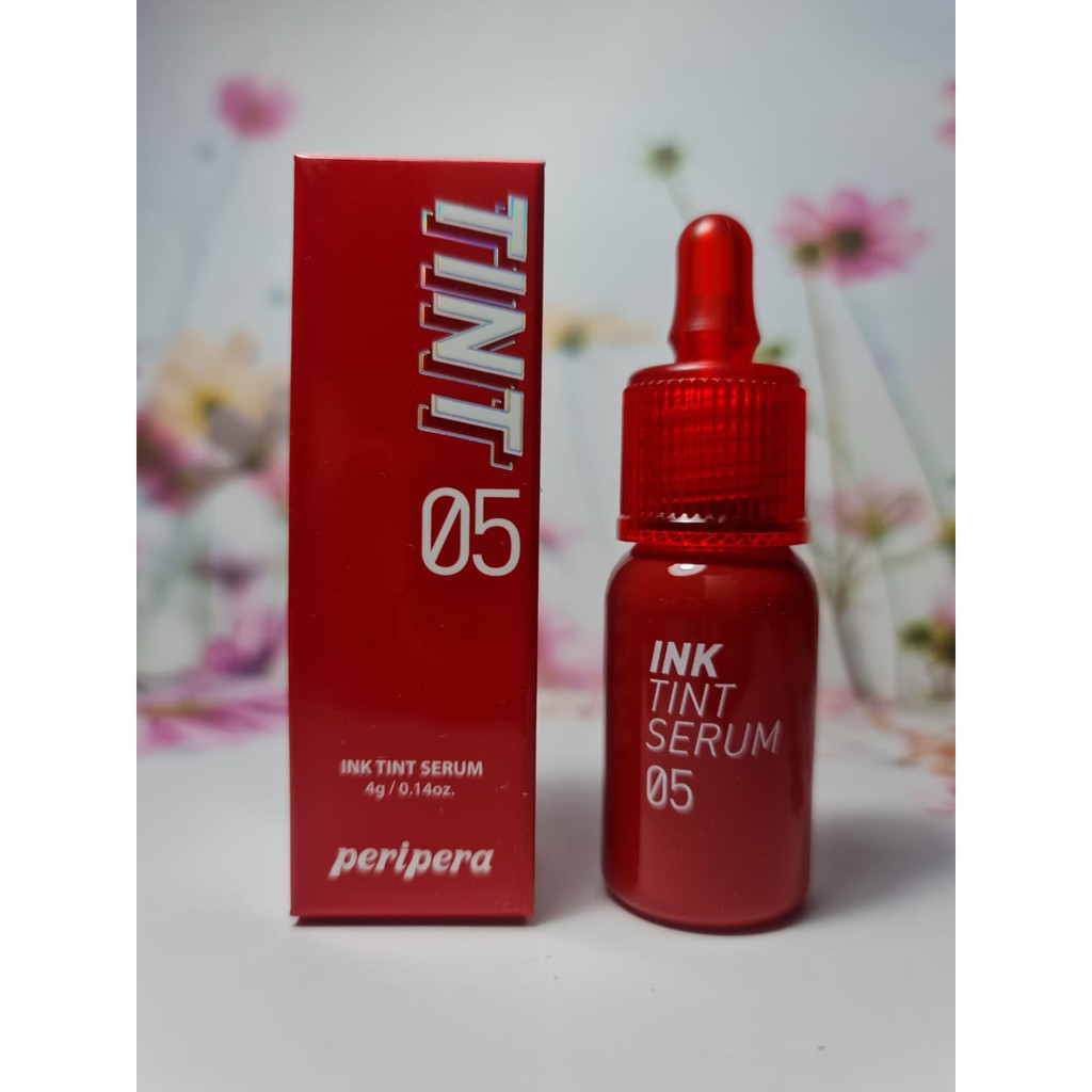 Peripera Ink Tint Serum 05 Go Go Red, 4g : – Korean Cosmetics Mall